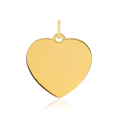 Pendentif plaqué or coeur | MATY