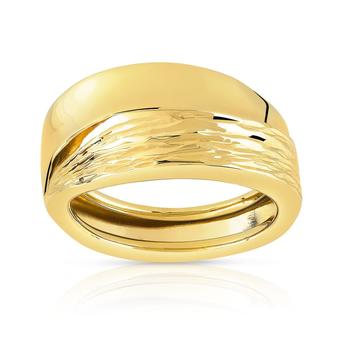 Bague or 375 jaune - Femme - Bague | MATY
