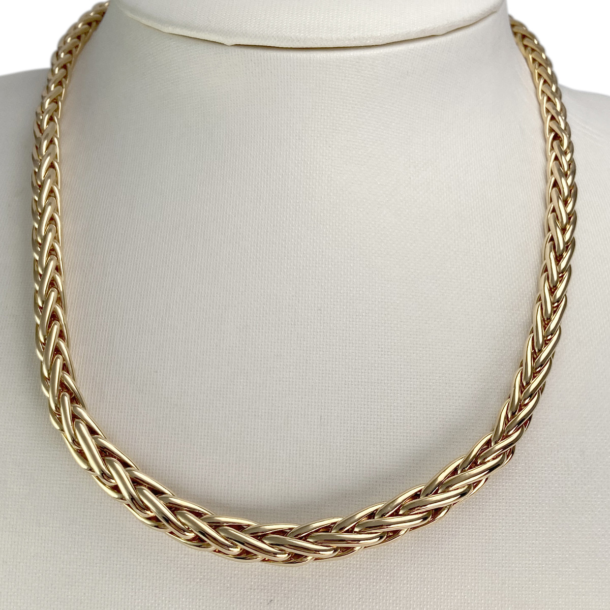 Collier d'occasion or 750 jaune maille palmier | MATY