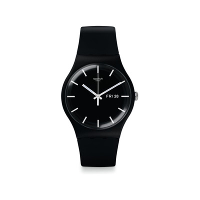 Montre SWATCH New gent biosourced Mono black homme bracelet matériau ...