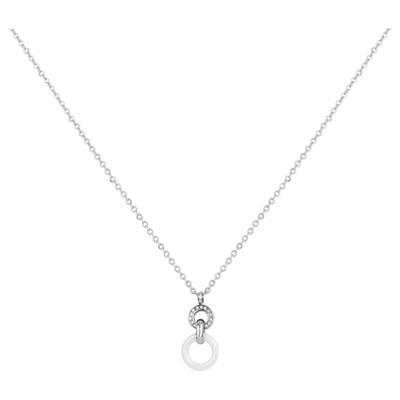 Collier Audrey en Acier avec cristal PHEBUS | MATY