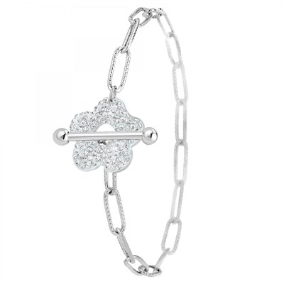 Bracelet fleur SC Crystal orné de Cristaux scintillants | MATY