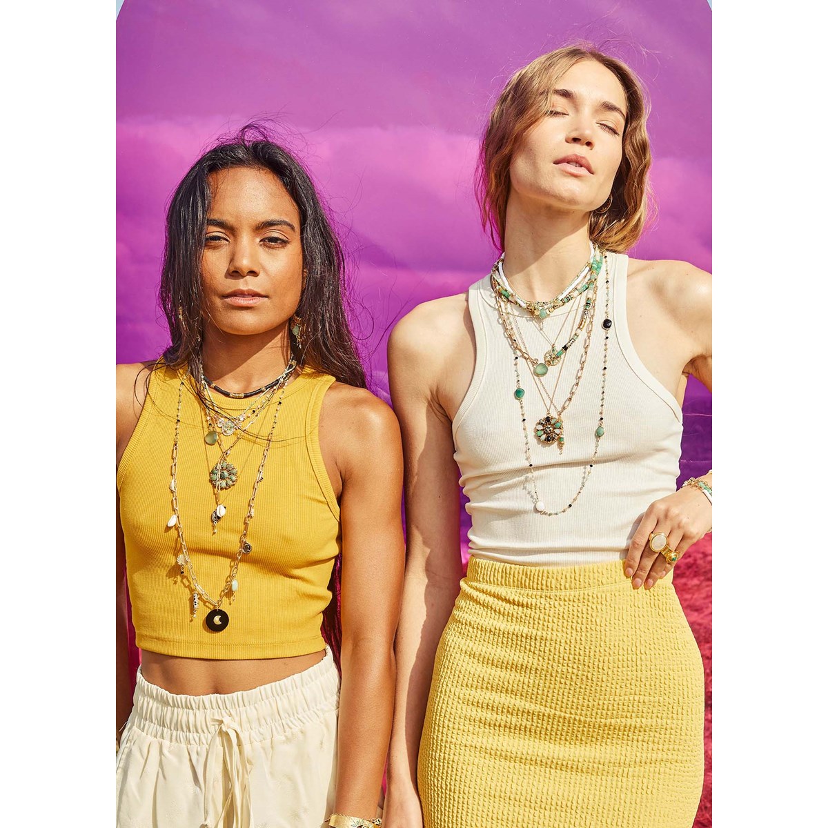 Créoles multipierres amazonite, nacre et chrysoprase L ATELIER DES ...