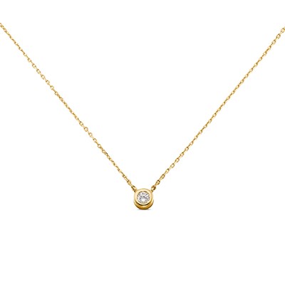 Collier ras de cou Agatha Brillant en argent doré | MATY