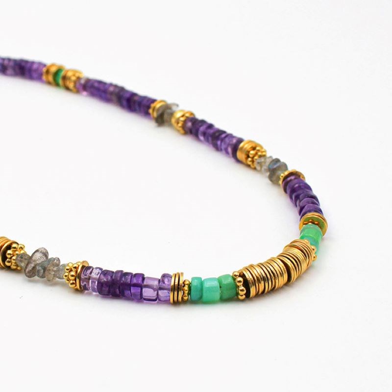 Collier heishi améthyste L ATELIER DES DAMES | MATY