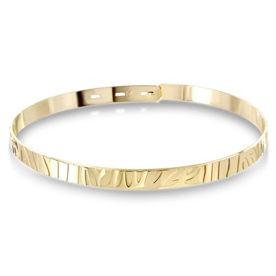 Jonc plaqué or jaune Zèbre ENOMIS PARIS | MATY