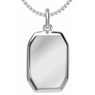 Collier plaque en argent 925 MON-BIJOU | MATY