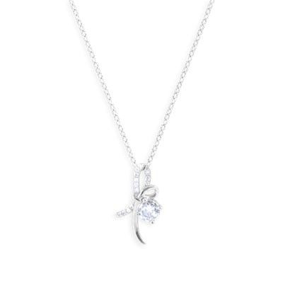 Collier en argent 925 rhodié avec oxydes de zirconium NEOLIA BIJOUX ...