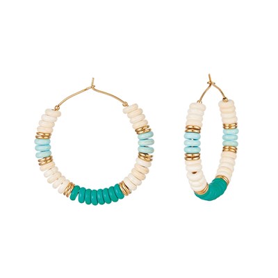 Boucles Tahora pierres vertes LUZAKA | MATY