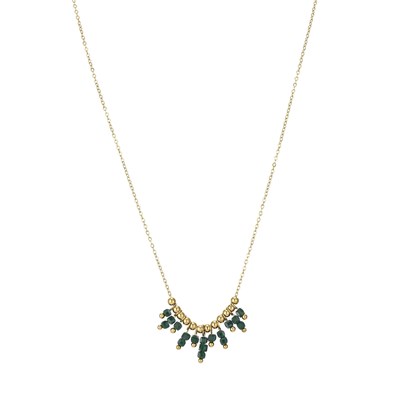 Collier Bohème cristal vert LUZAKA | MATY