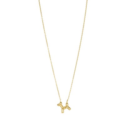 Collier Dog acier doré or LUZAKA | MATY