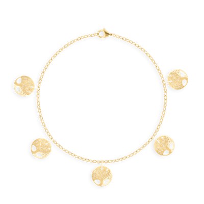 Bracelet arbres de vie en acier argenté NEOLIA BIJOUX PARIS | MATY