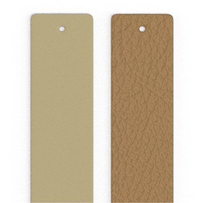 Leather cuff Les Georgettes caramel/sable fine 25mm | MATY